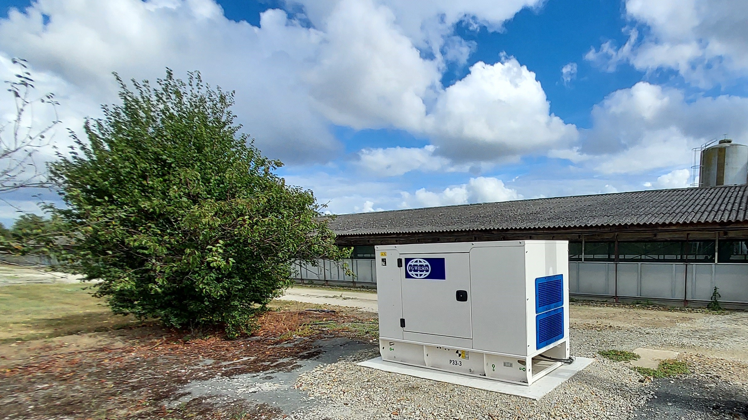 Genset installation in a poultry farm - GeniWatt - FG Wilson Dealer